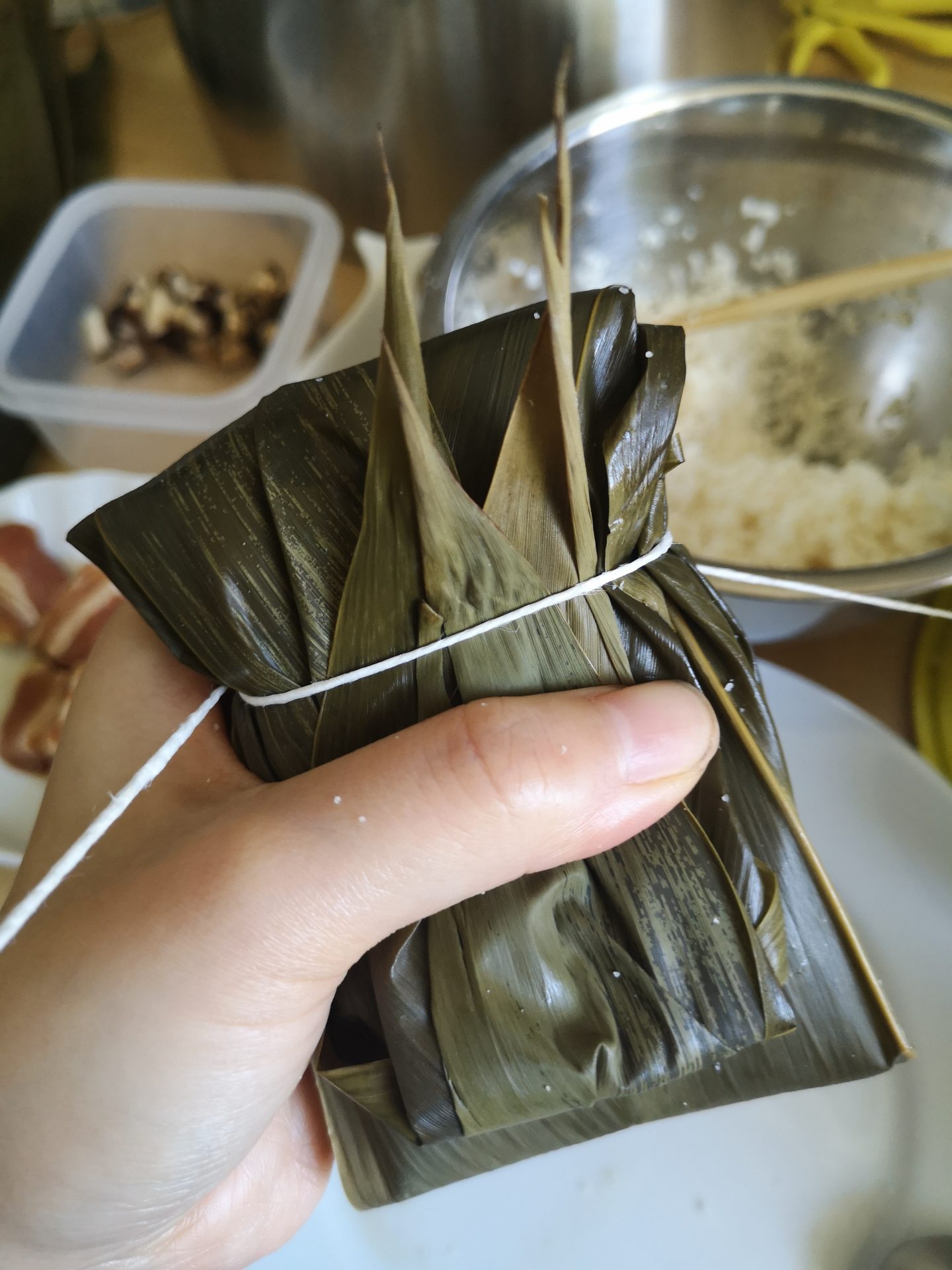 Sticky Rice Dumplings 綠豆鹹肉糉 | namethedish